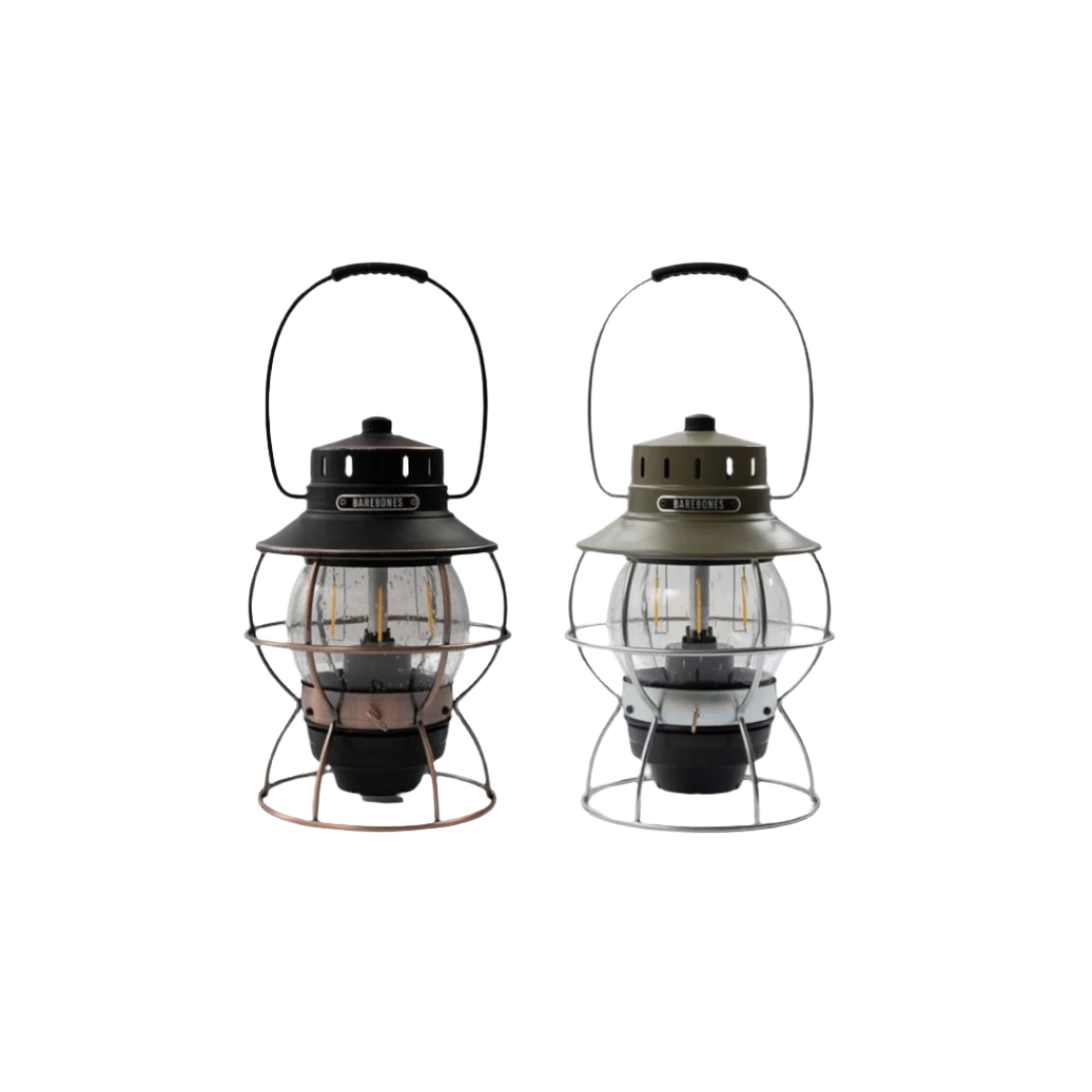 Barebones Railroad Lantern Light Camping | Trees and Sun Outdoor ...